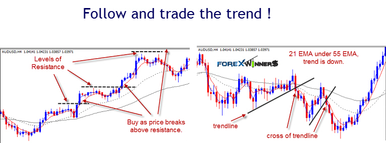 Follow and trade the trend - Forex Winners | Free Download